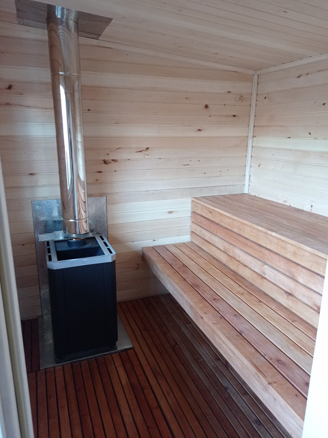 Міні баня з душовою – 8,4 м² - RomaWood